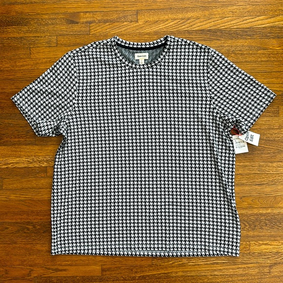 Open Edit | Shirts | Open Edit Mens Black White Oversized Houndstooth ...